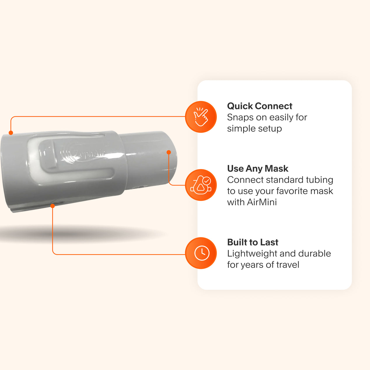 AirMini Universal Hose Adapter – cpap.com