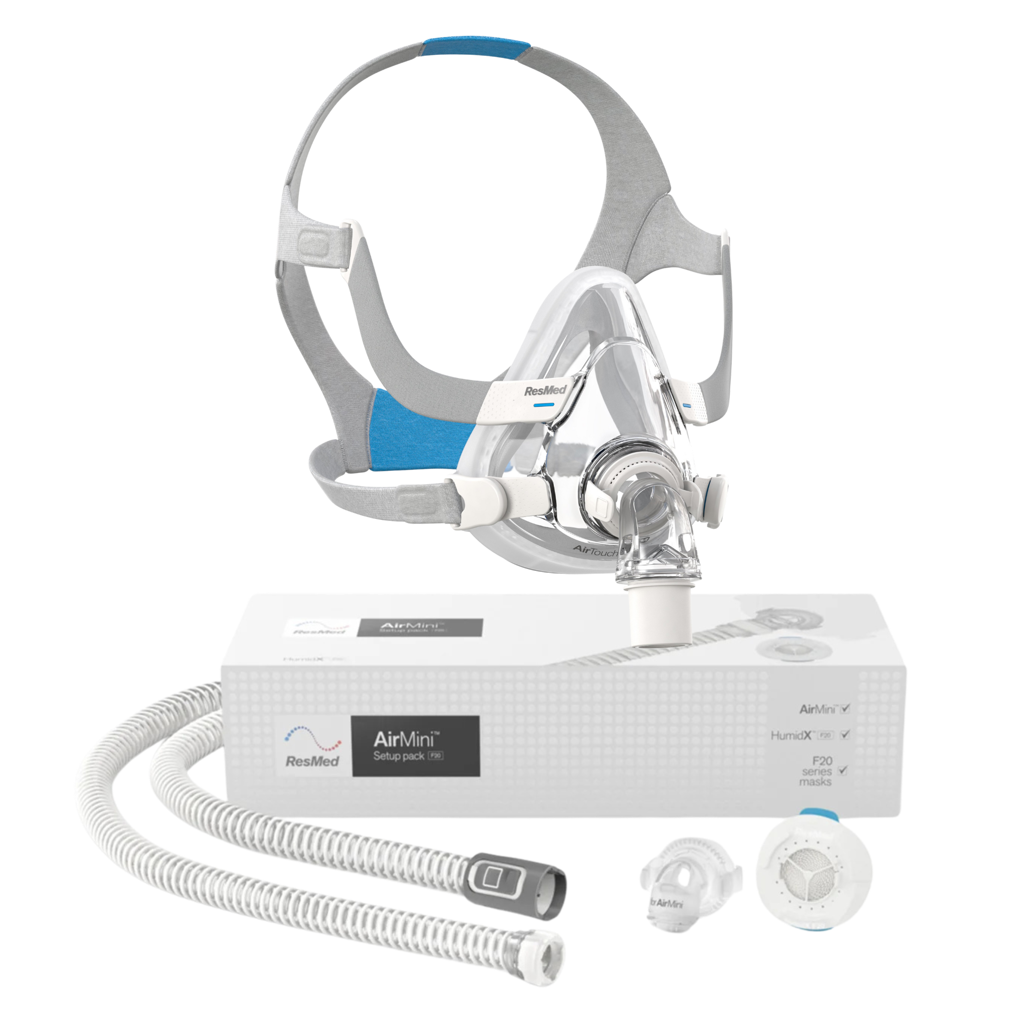 AirTouch F20 Complete Mask + AirMini Mask Setup Pack – cpap.com