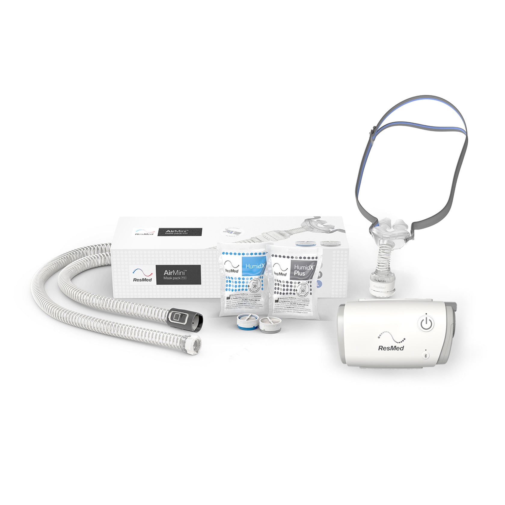 AirMini Travel CPAP Machine Bundle with AirFit P10 Nasal Pillow Mask B ...