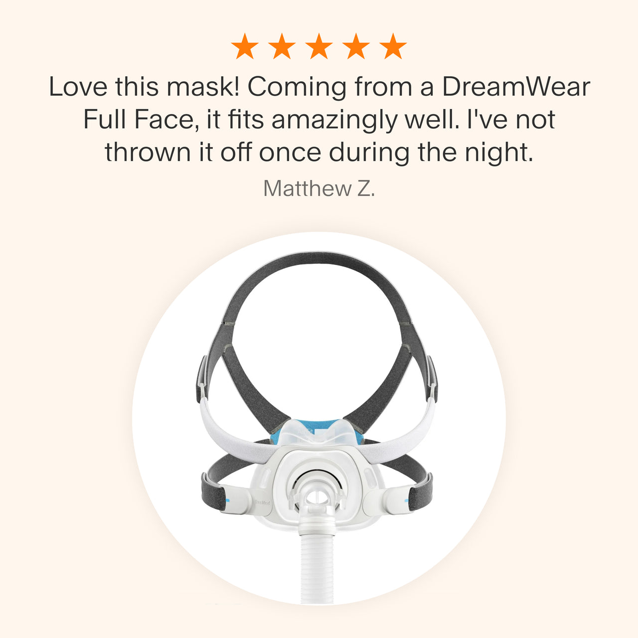 ResMed AirFit F40 Full Face CPAP Mask with Headgear - cpap.com