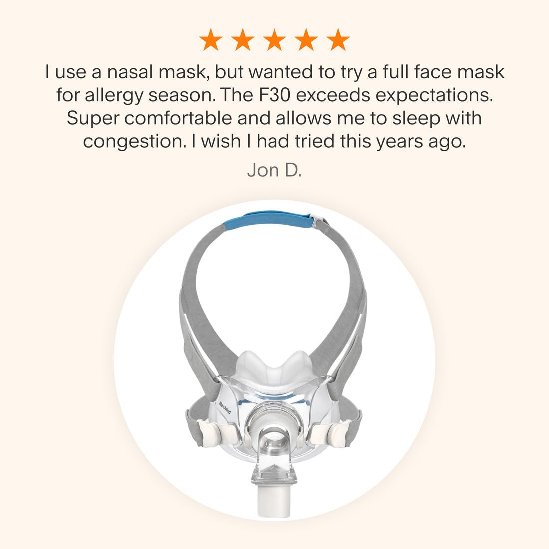 AirFit F30 Full Face CPAP Mask – cpap.com