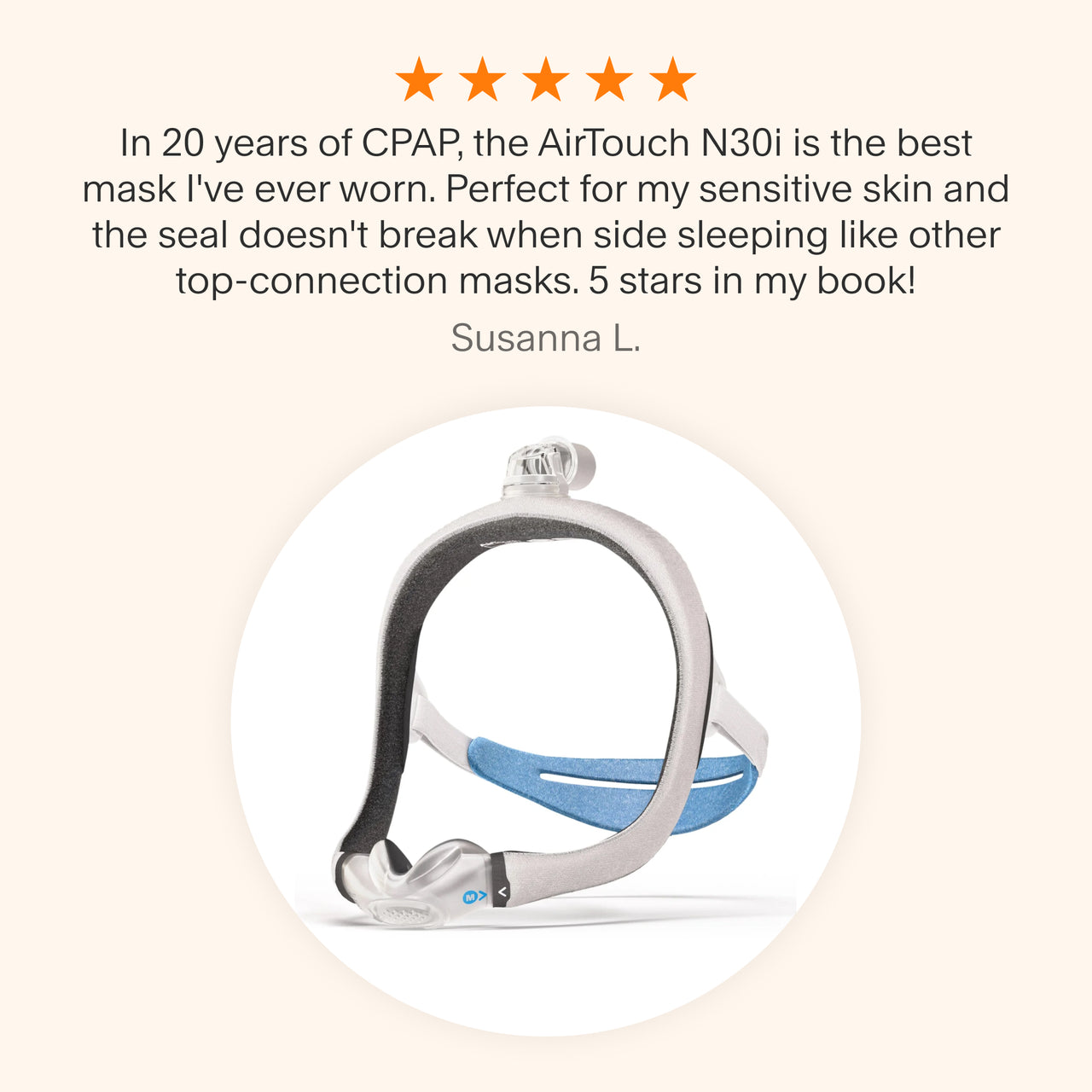 ResMed AirTouch N30i Nasal CPAP Mask - cpap.com