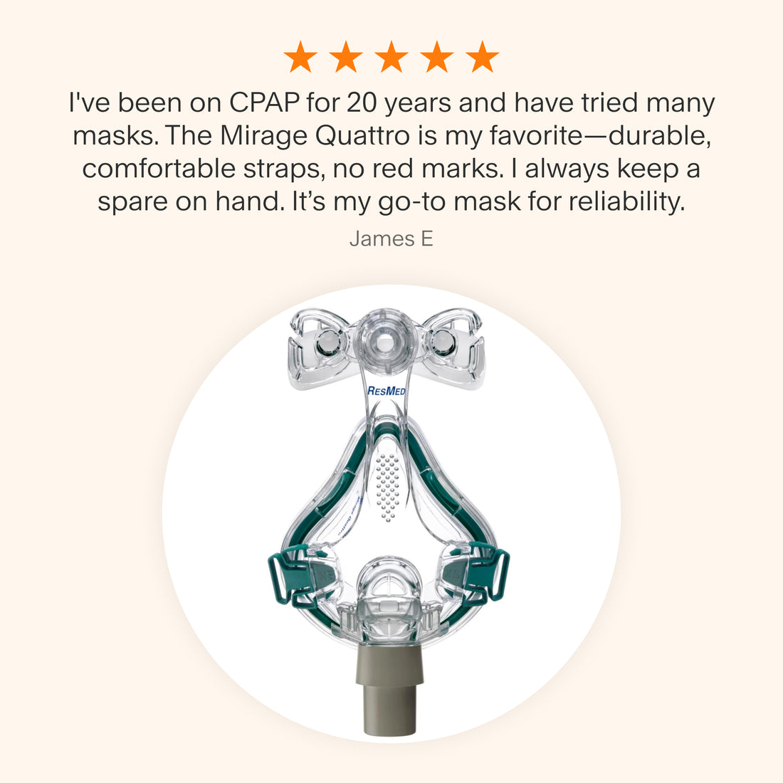 Mirage Quattro Full Face CPAP Mask – cpap.com