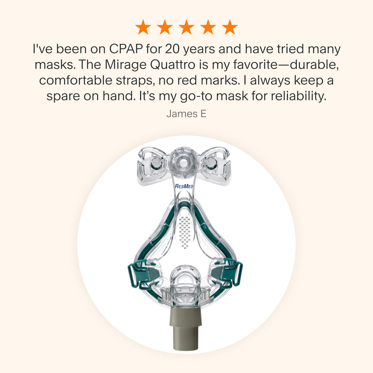 Mirage Quattro Full Face CPAP Mask – cpap.com