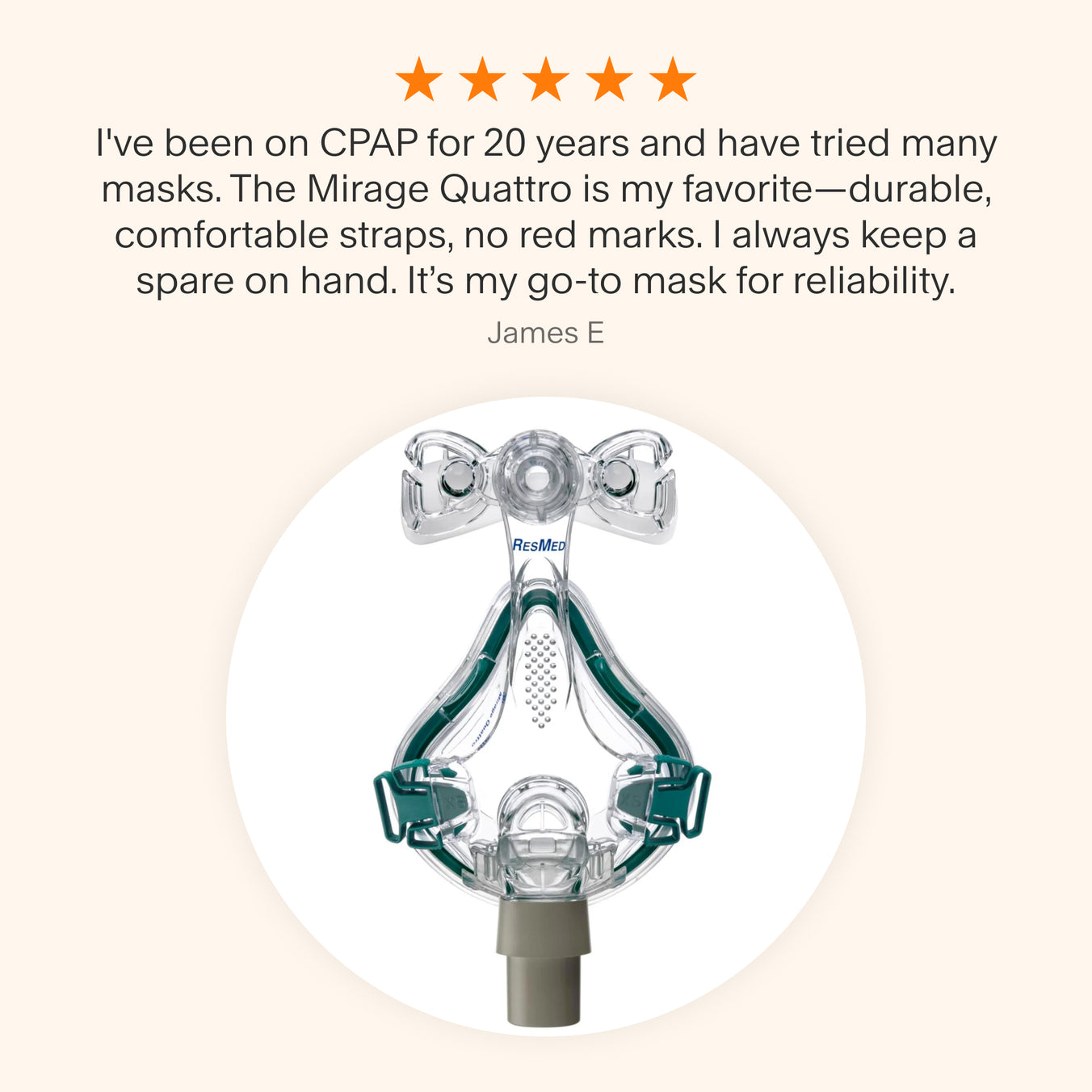 Mirage Quattro Full Face CPAP Mask – cpap.com