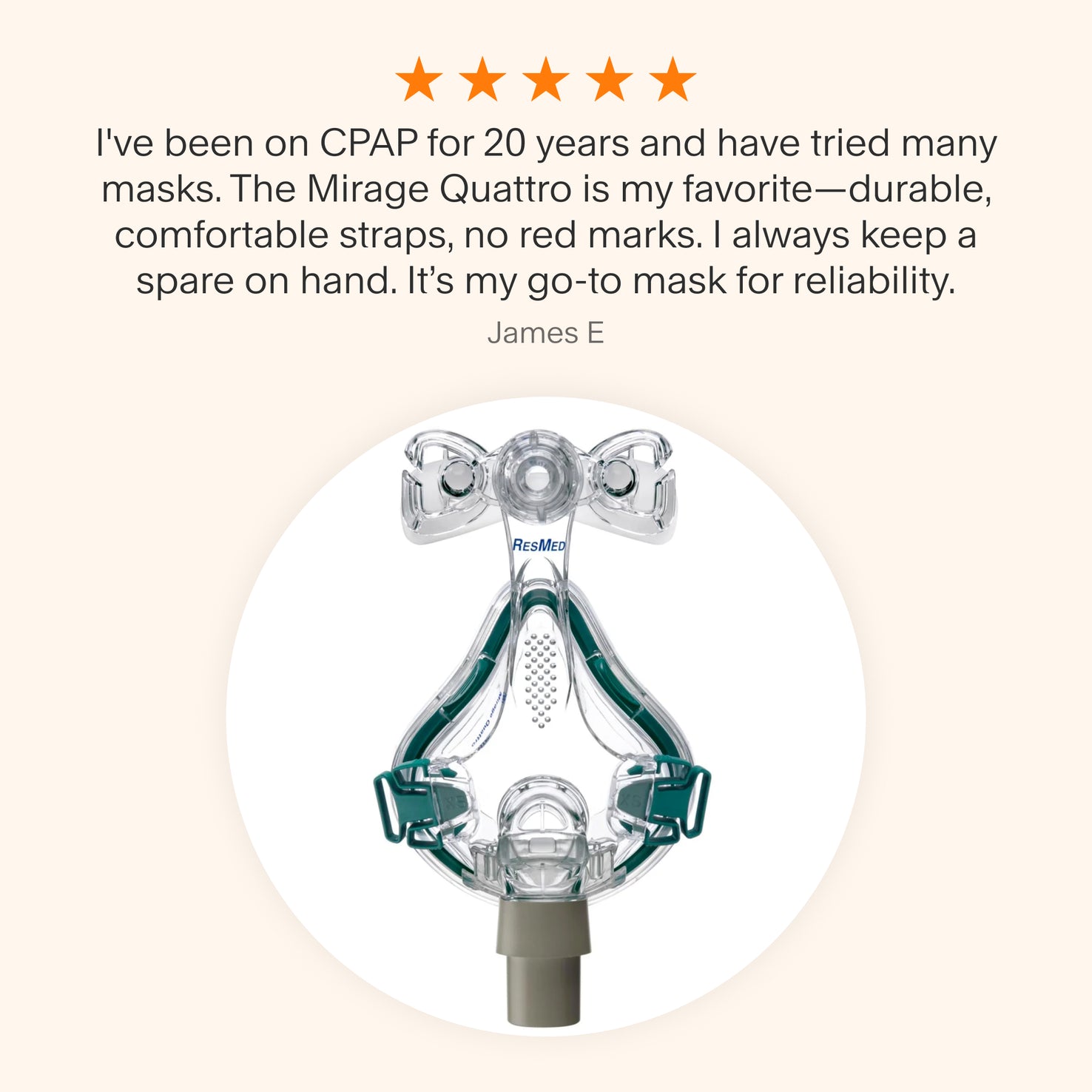 Mirage Quattro Full Face CPAP Mask – cpap.com