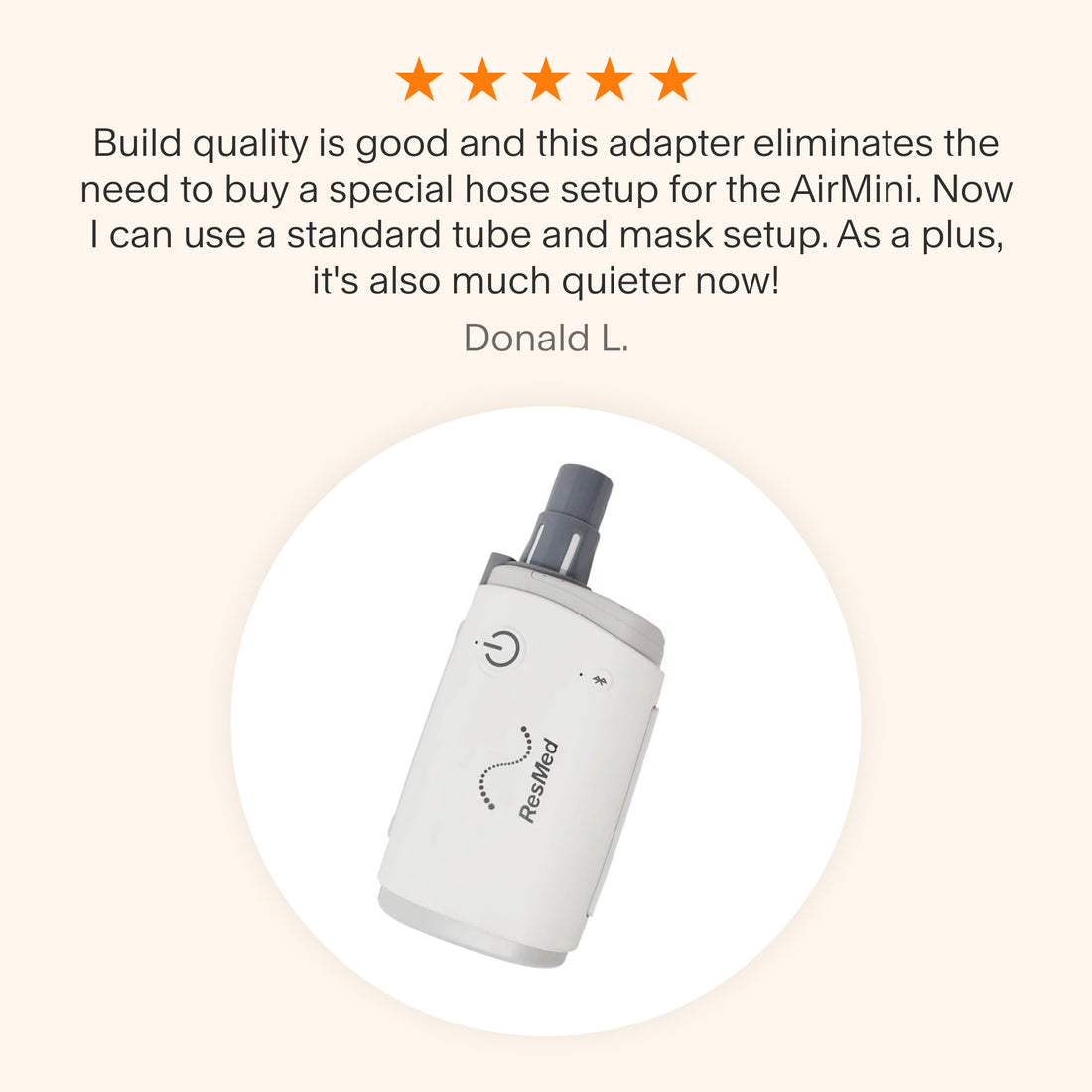 AirMini Universal Hose Adapter – cpap.com