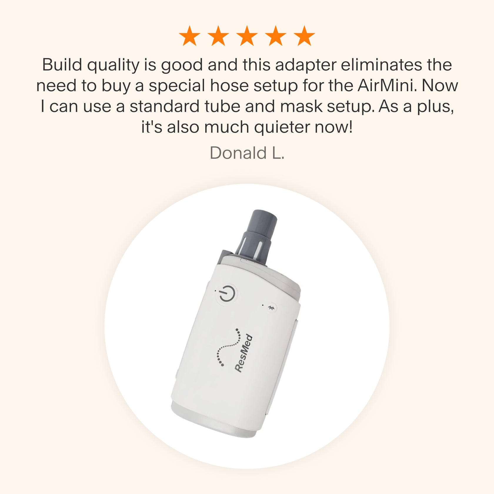 Zephair AirMini Universal Adapter - Use Any Mask! - cpap.com