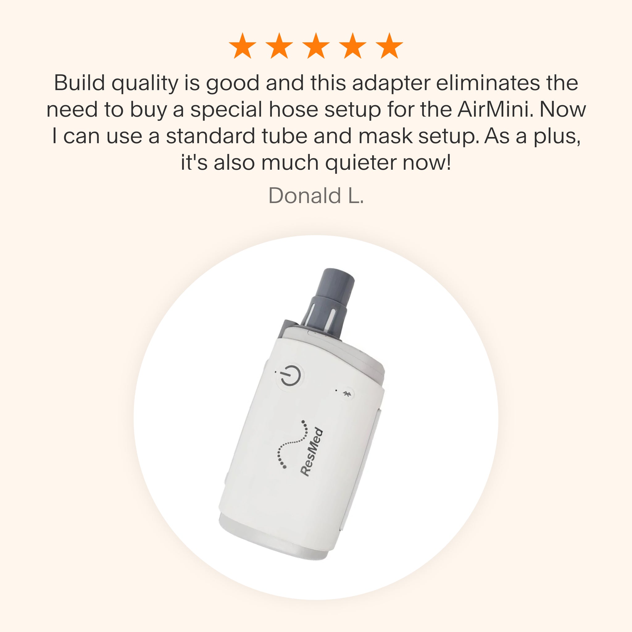 Zephair AirMini Universal Adapter - Use Any Mask! - cpap.com