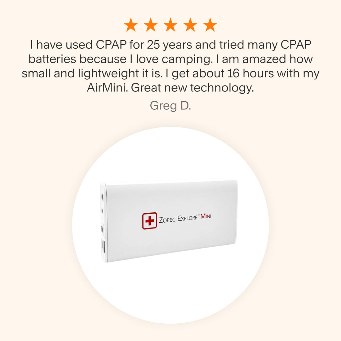 Zopec Explore Mini CPAP Battery – cpap.com