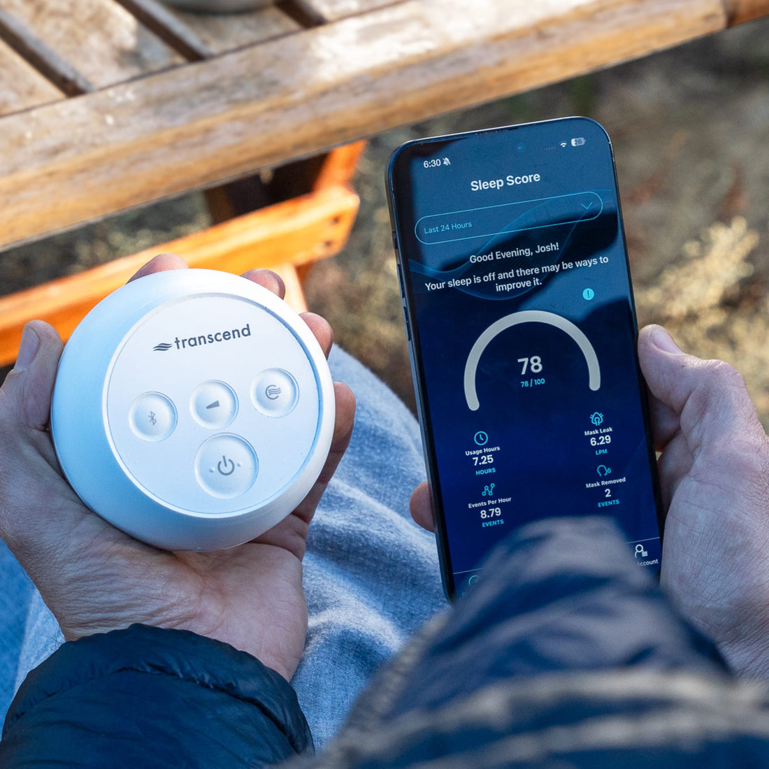 Transcend Micro Auto Travel CPAP Machine - cpap.com