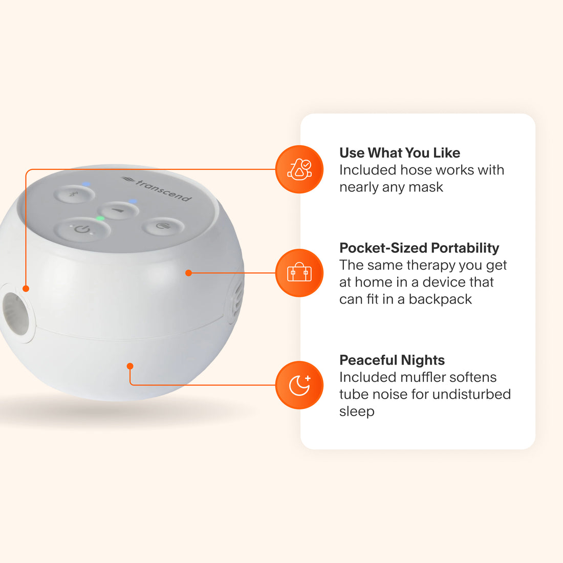 Transcend Micro Auto Travel CPAP Machine – cpap.com