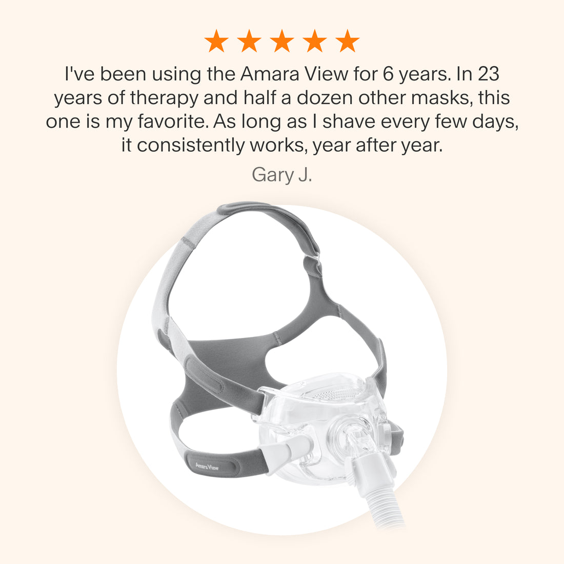 Amara View Full Face CPAP Mask with Headgear – cpap.com