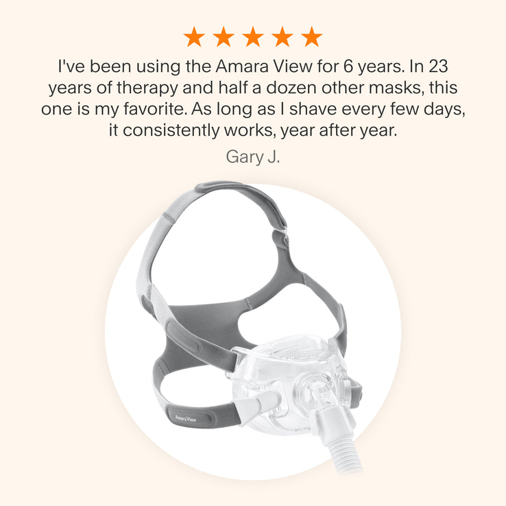 Amara View Full Face CPAP Mask with Headgear – cpap.com